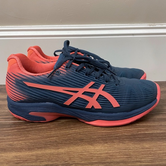 Asics | Shoes | Womens Asics Solution Speed Ff Blue Coral Sneakers Size ...